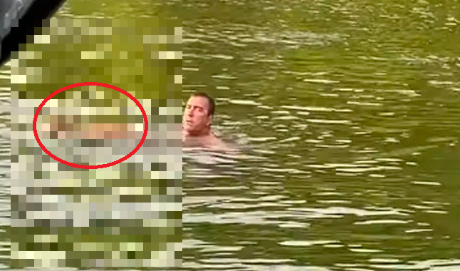 A Father Saw Him Drowning And Jumped In The River To Try And Get Him To