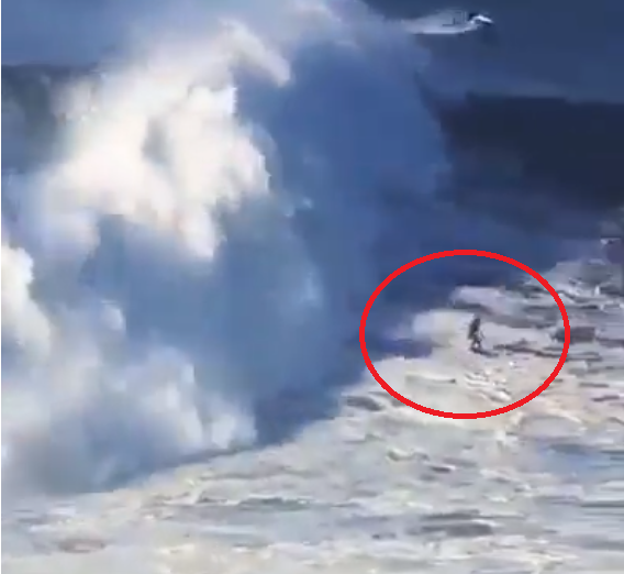 Surfer Encounters a Wave of More Than 40 Meters and His Risky Movements ...